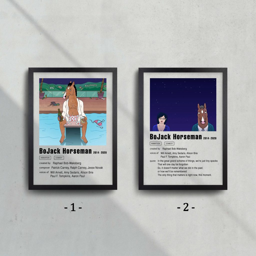 Bojack Horseman Bio Frame - Happy Walls