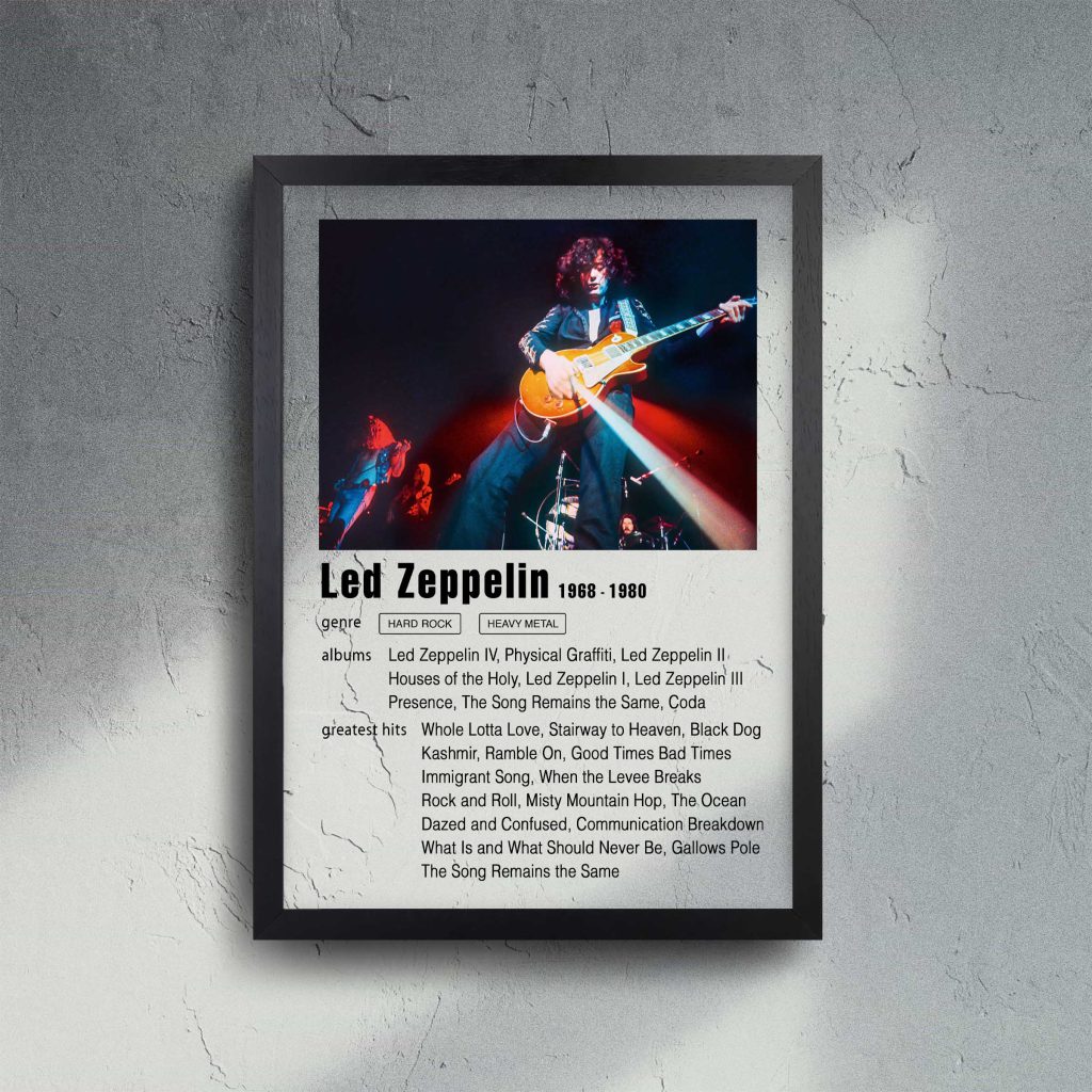 Led Zeppelin Bio Frame - هپی والز